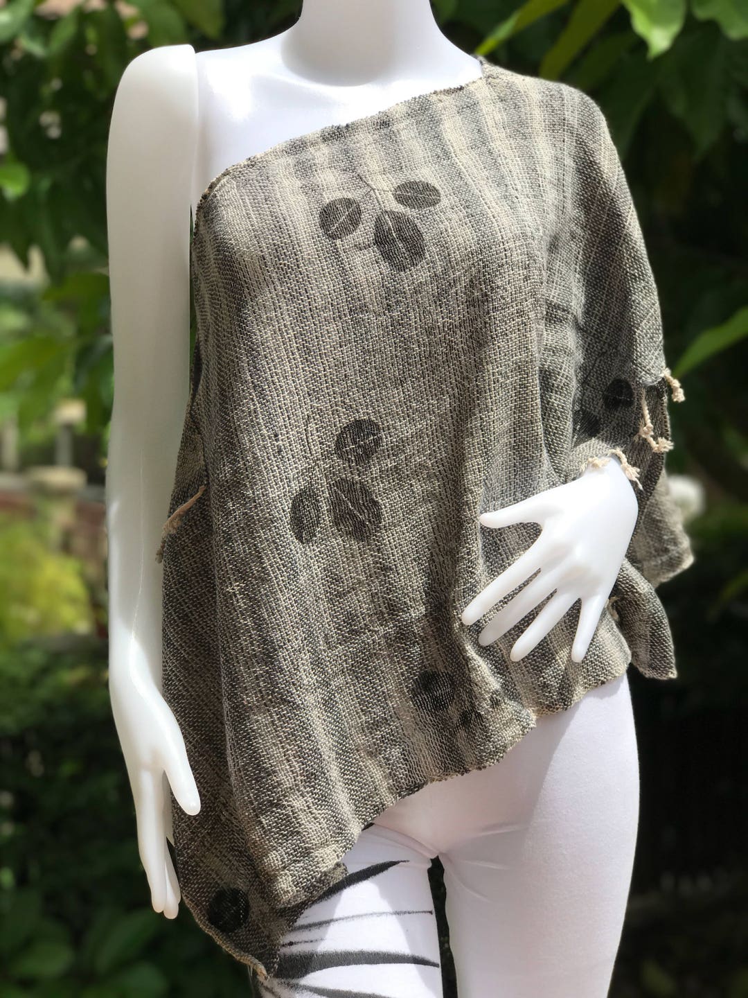 BL0028 Cotton Poncho, Hand Woven Poncho Women Clothing Cotton Cape ...