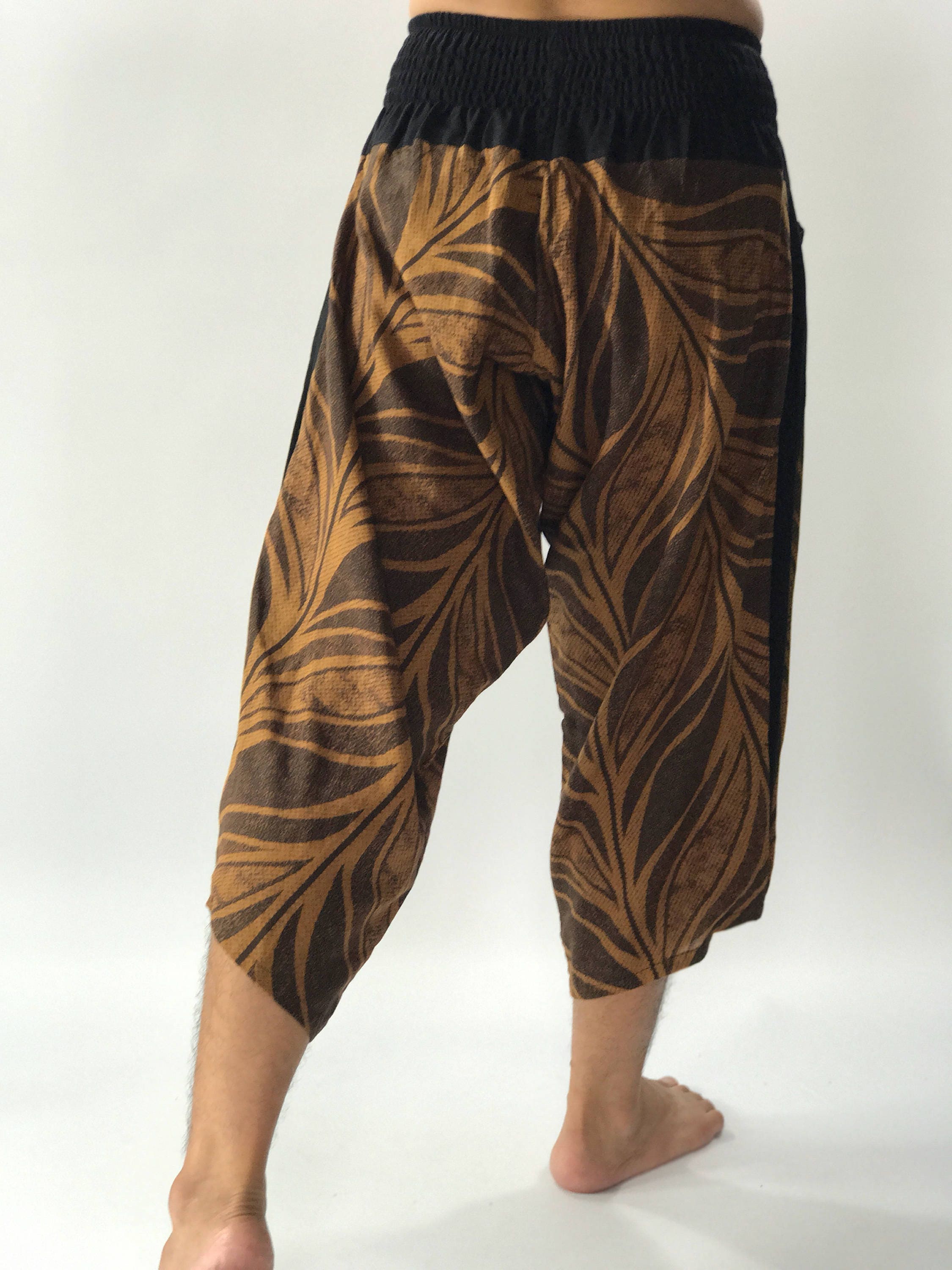 HC0271 Elastic Waist Samurai Pants Unisex Elastic Waist , Ninja Pants ...