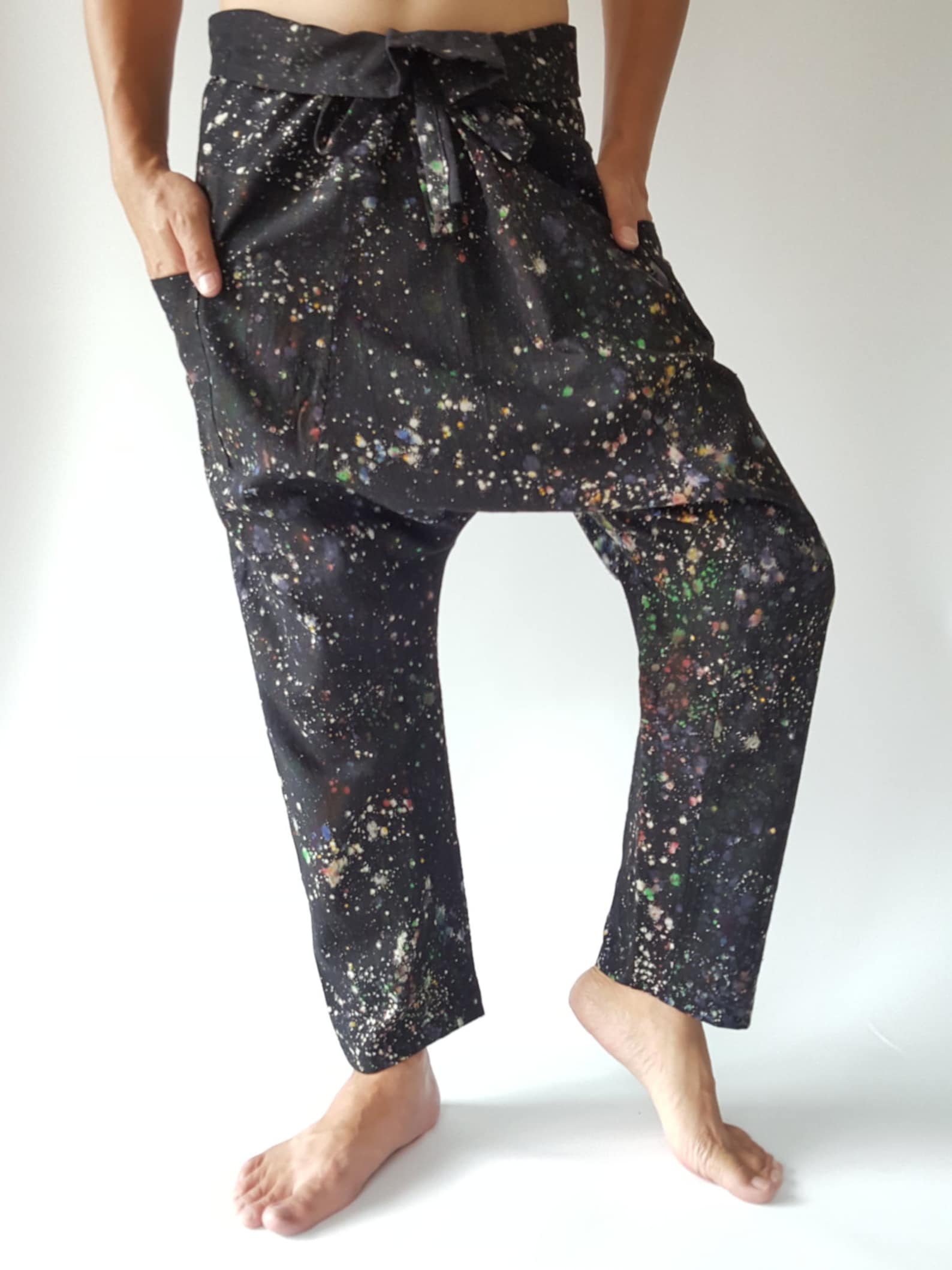 HR0124 Color Explosion Handmade Thai Fisherman Pants Wrap - Etsy