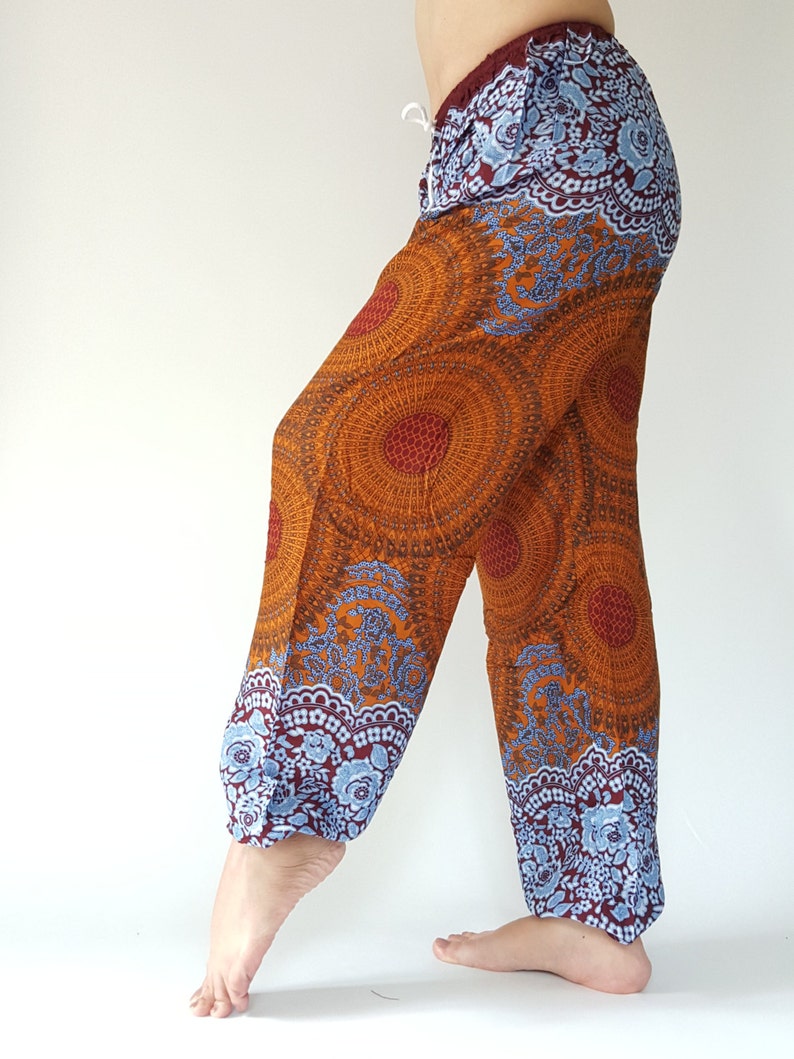 CH0061 Rope and Elastic Waist Lady Pants Bohemian Clothing - Etsy