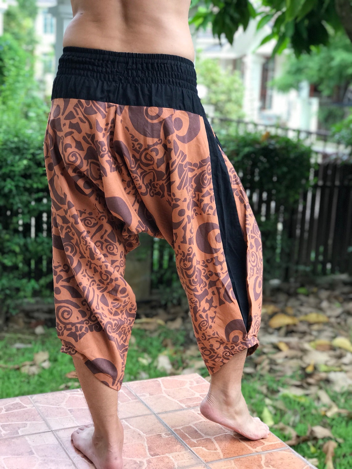 HC0344 Samurai Pants Handmade Pants Thick Smock Waist Low - Etsy