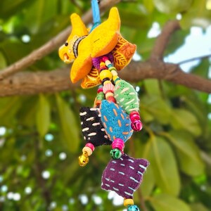 A0034 Yellow Pappy Handmade Pom Pom Keychains , Handmade Charm ...