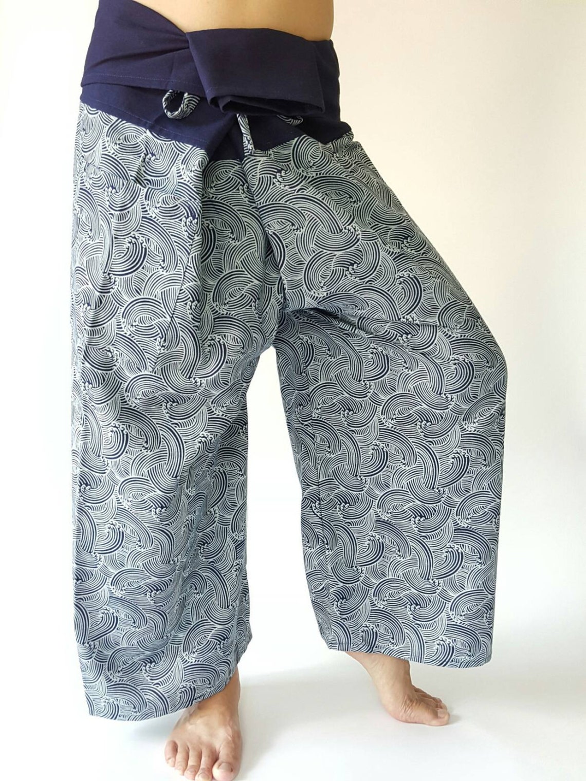 MH0006 Thaihandmade Mo Hom Phare Indigo Thai Fisherman Pants - Etsy
