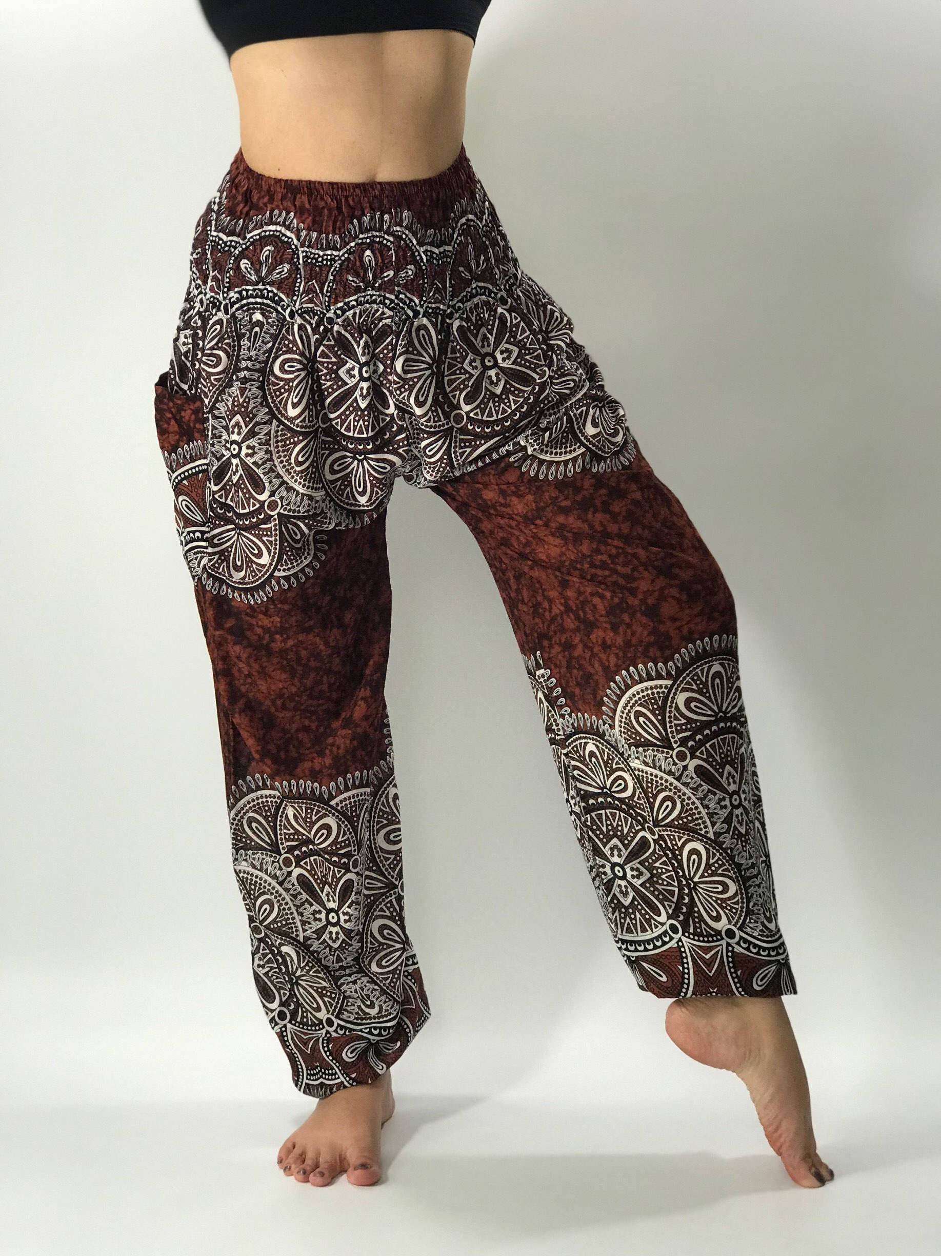 SM0054 Genie Pants Comfy Trouser Gypsy Pants Rayon | Etsy