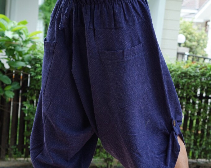 BT0798 Men's Stonewashed Samurai Pants Bohemian Gypsy | Etsy