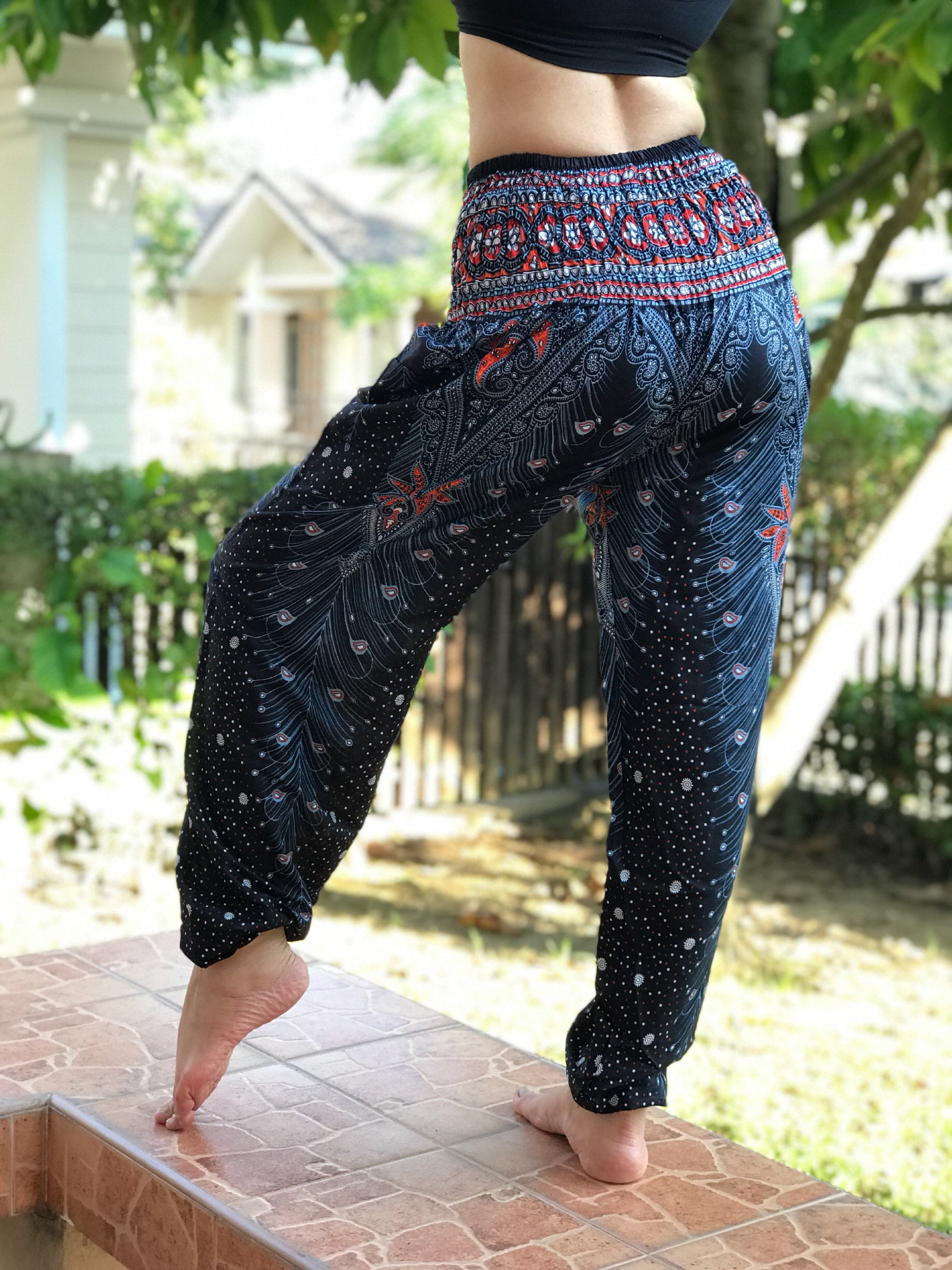 SM0403 Gypsy Pants Rayon PantsAladdin Pants Maxi Pants Boho | Etsy