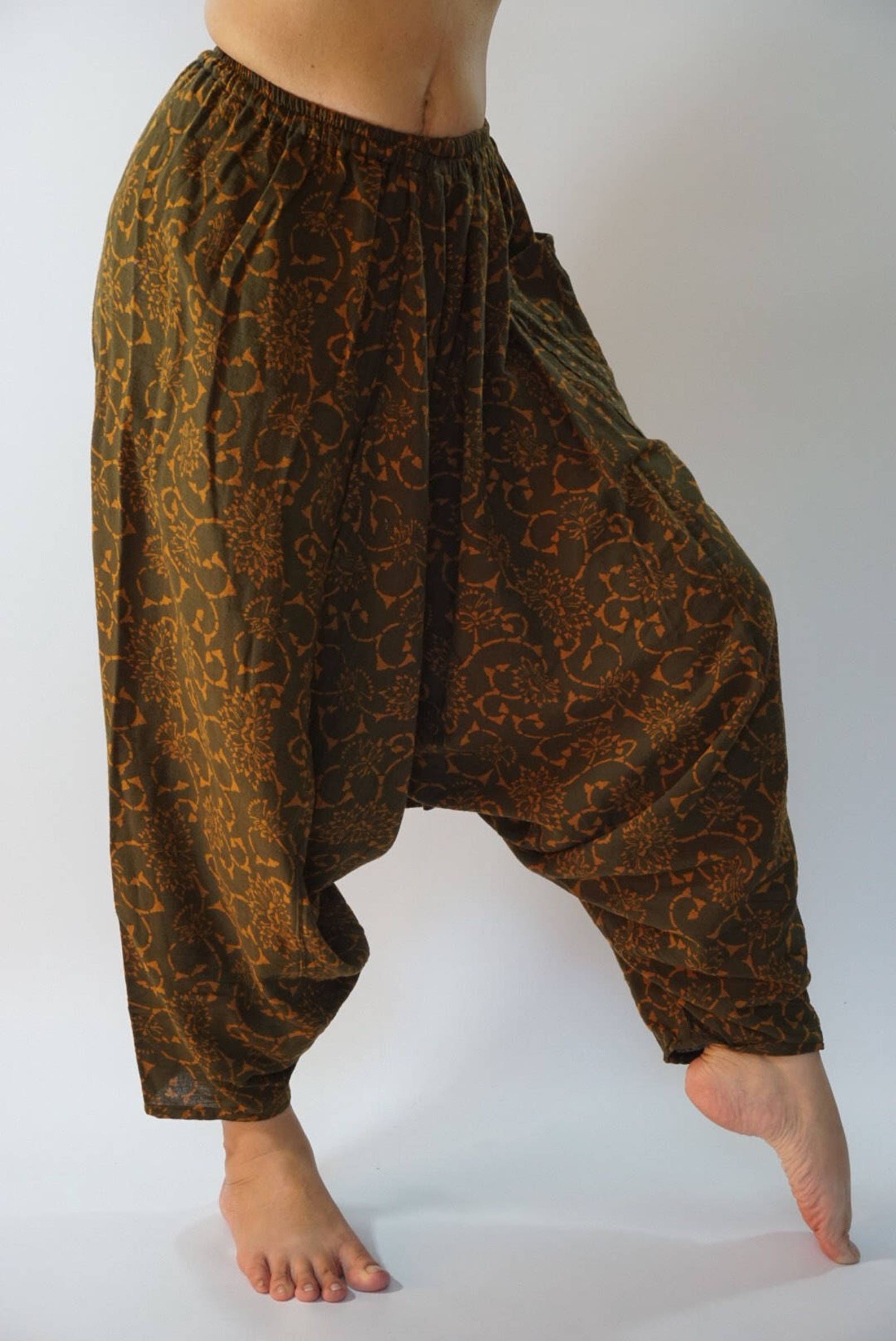 HR0411 Aladdin Pants Harem Pants 100% Cotton Harem Pants - Etsy