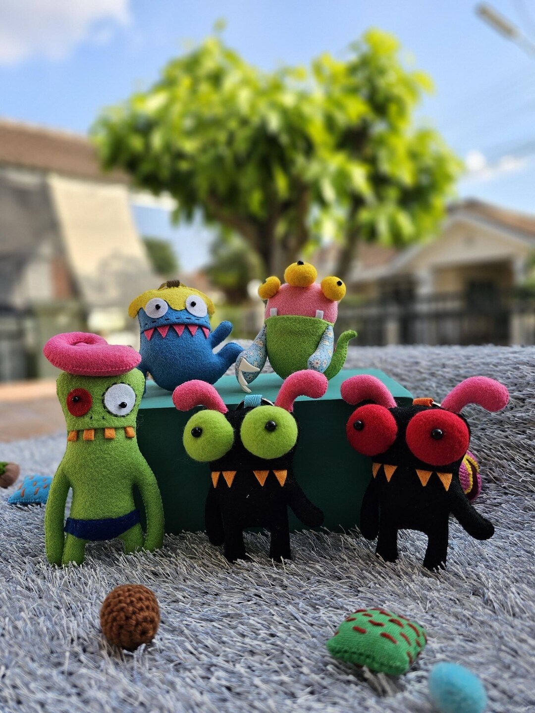 MG0054 Get 5 Monsters Gang Cute Handmade,cute Little Monster,monster ...