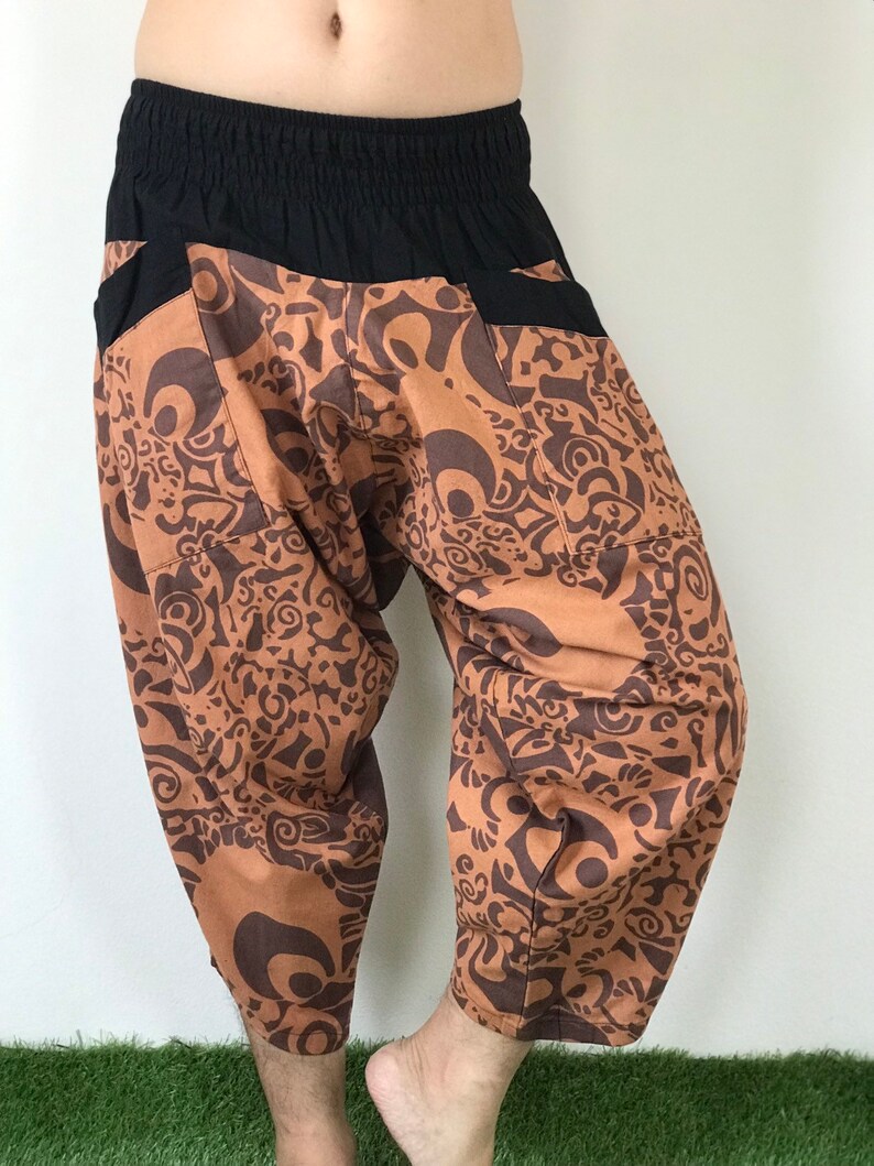 HC0344 Samurai Pants Handmade Pants Thick Smock Waist Low - Etsy