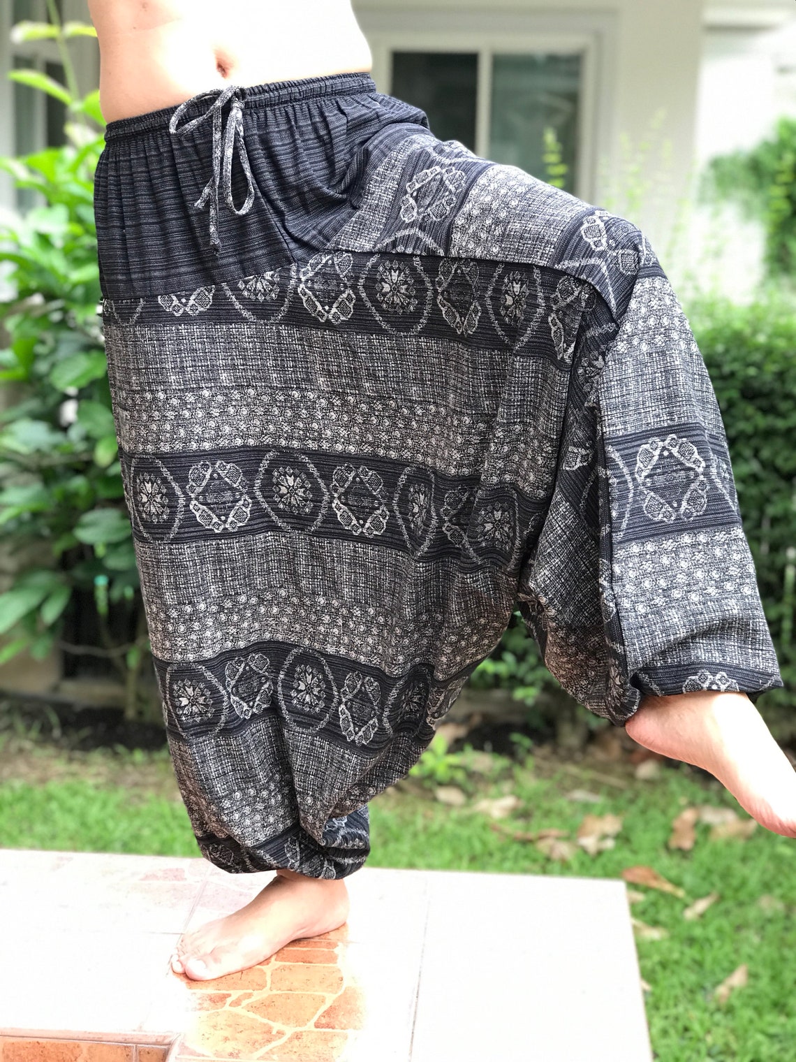 HR0714 Cotton Harem Pants Baggy Unisex Harem Pants Perfect of - Etsy