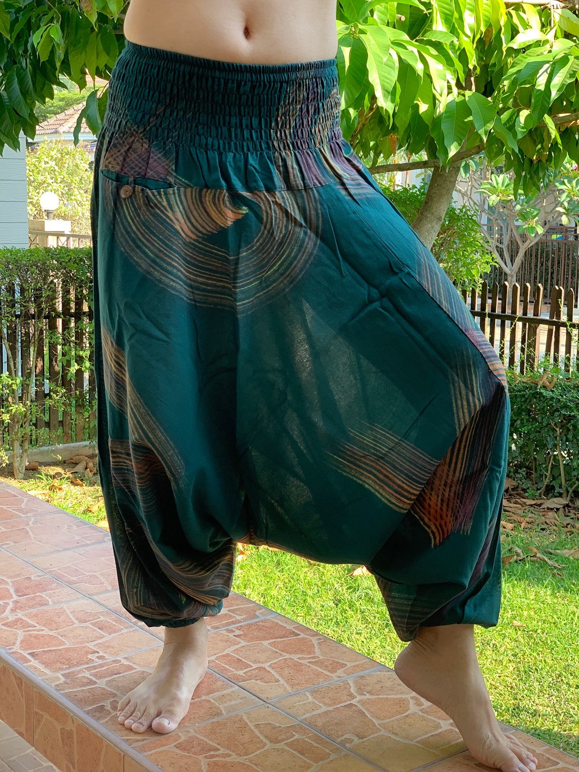 HR0129 Aladdin Pants Harem Pants 100% Cotton Harem Pants | Etsy