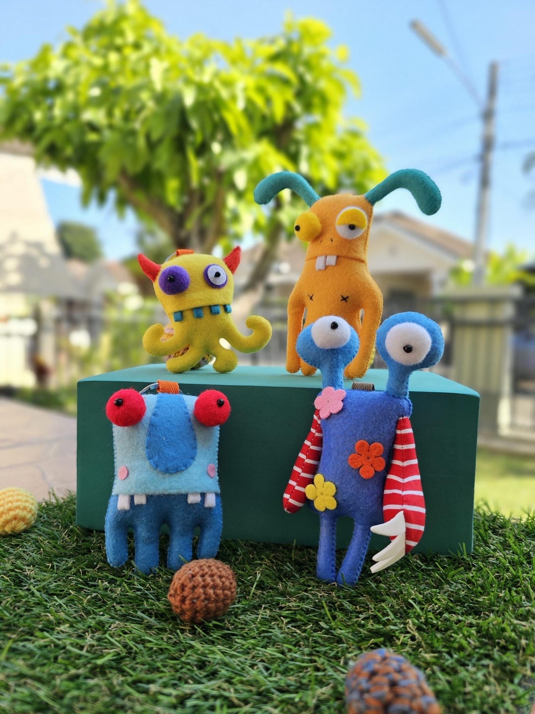 MG0076 Get 4 Monsters Gang Cute Handmade,cute Little Monster,monster ...