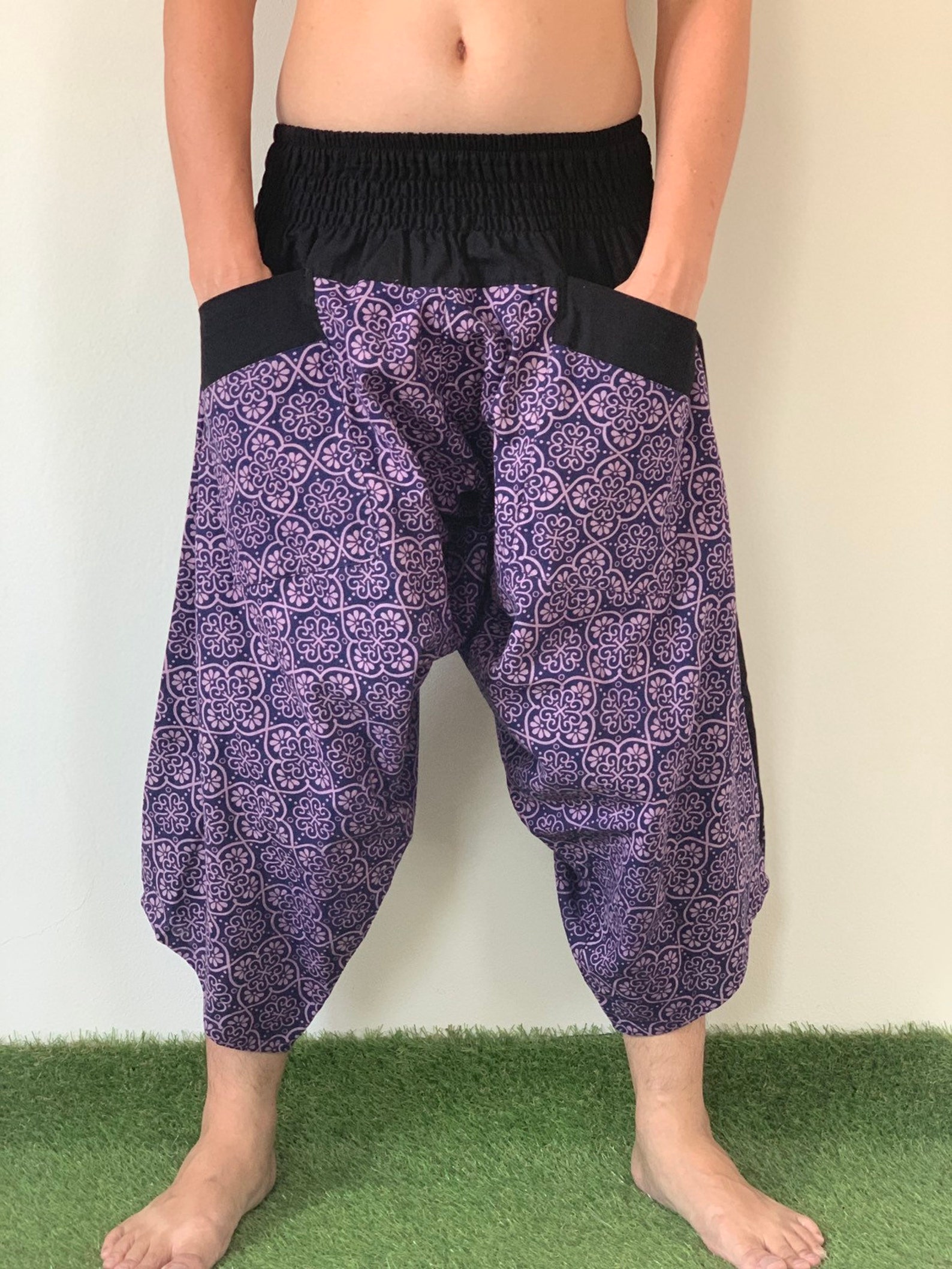 HC0488 Samurai Pants Elastic Waistband and Cuffs Fits All - Etsy