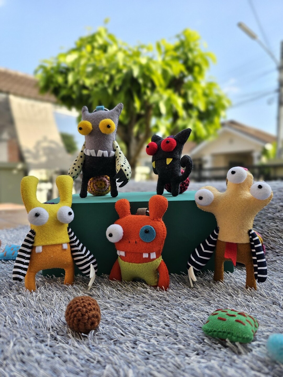 MG0055 Get 5 Monsters Gang Cute Handmade,cute Little Monster,monster ...