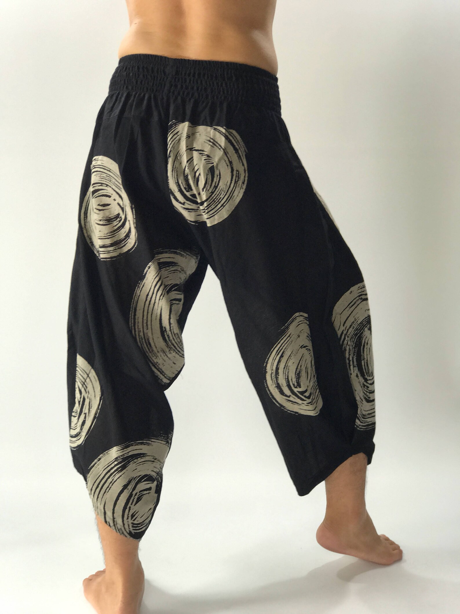 HC0248 Samurai Pants, Elastic Waist Samurai Pants Unisex Elastic Waist ...