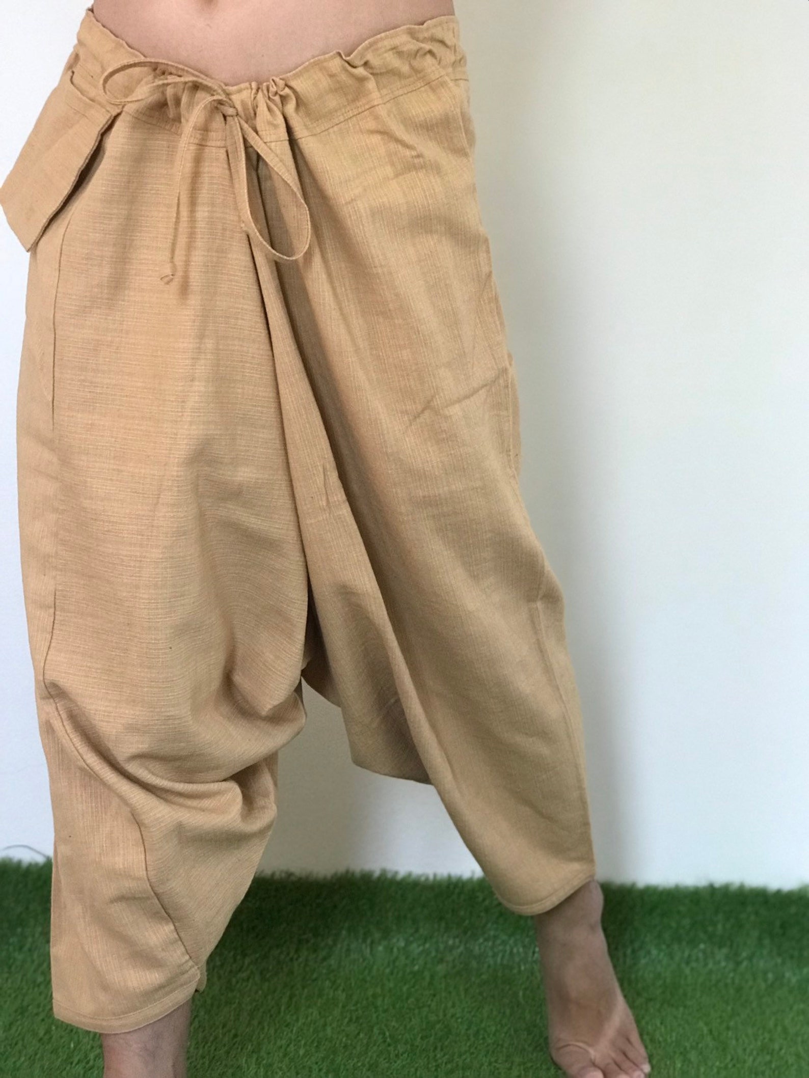 HR0789 Aladdin Pants, Harem Pants 100% Cotton Harem Pants Unisex Low ...