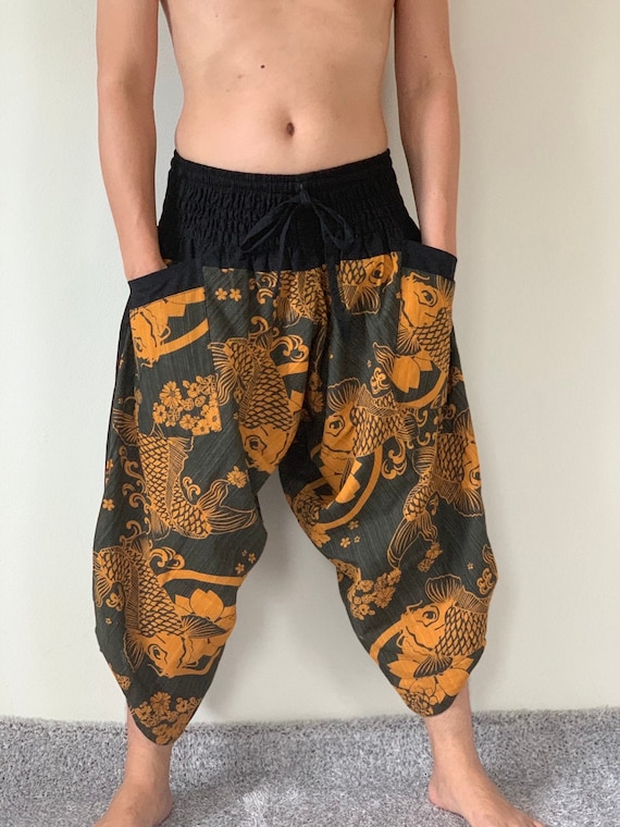 XL0026 Samurai Pants Handmade Pants Men's Fashion | Etsy