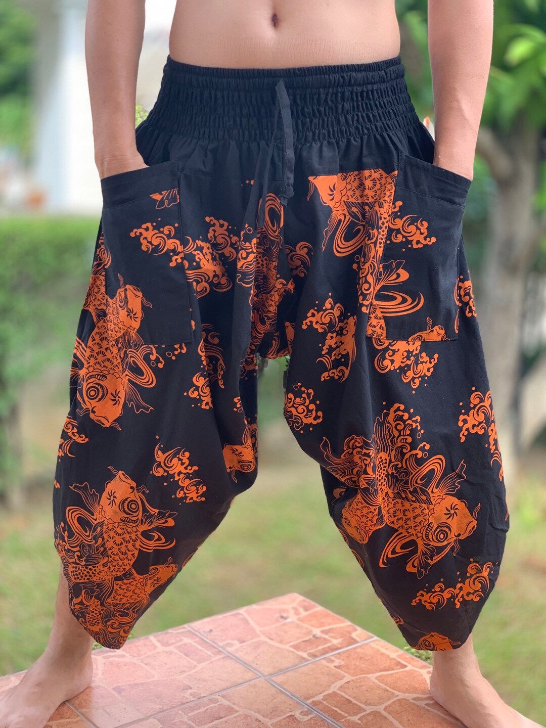 XL0030 New Arrival Samurai Pants, Handmade Pants, Men's Fashion, Unisex ...