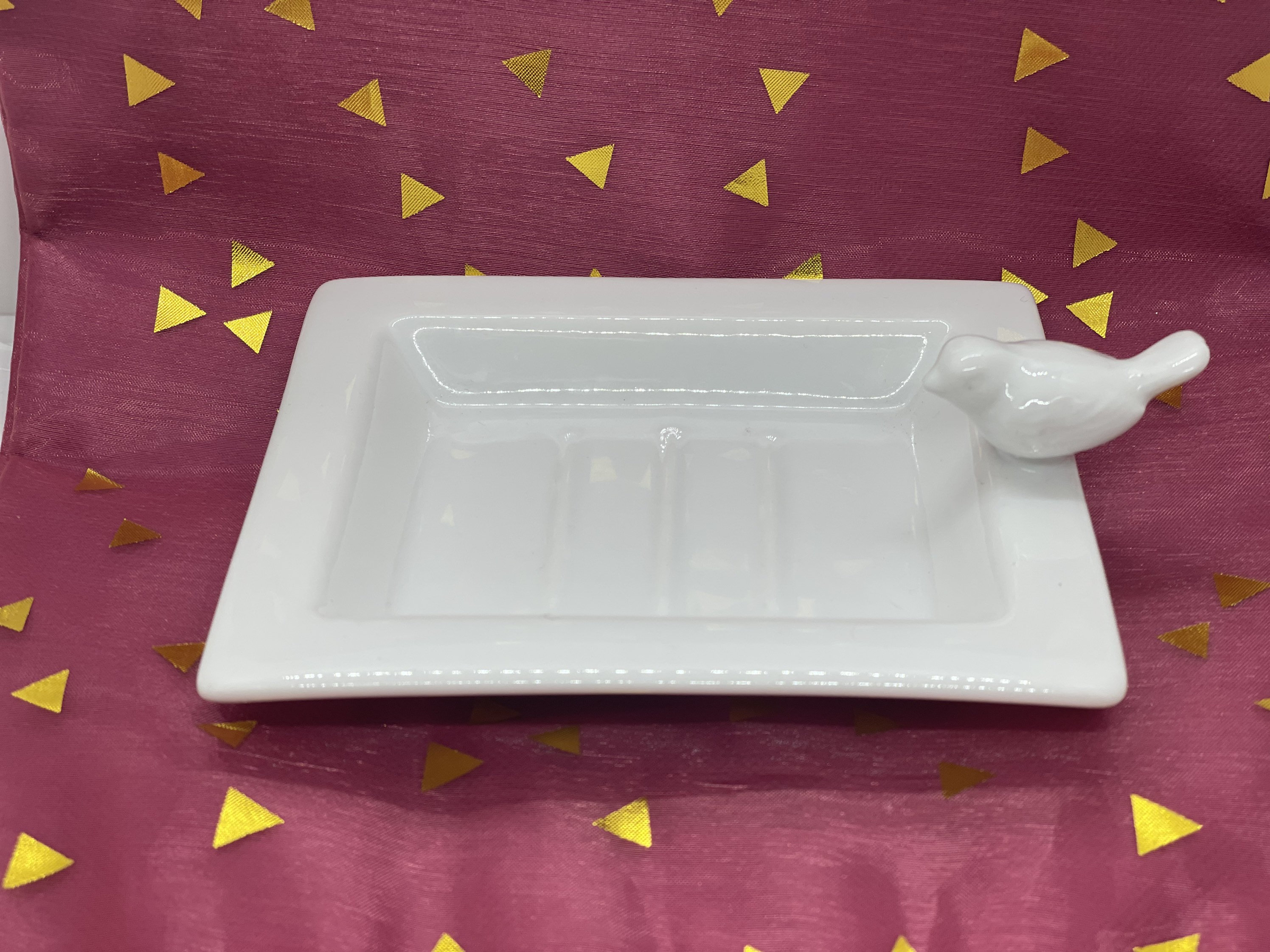 Home Décor Home & Living Glazed Ceramic Vintage Bird Soap Dish Desk ...