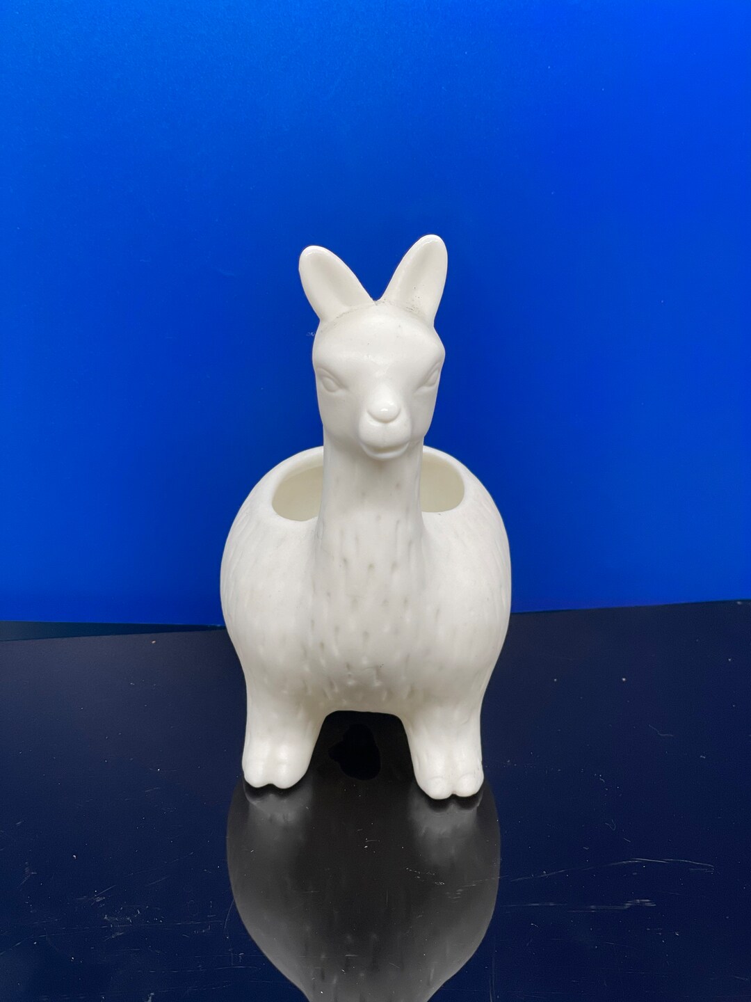Llama Planter, White Llama Pottery, Horse Sculpture, White Pottery ...