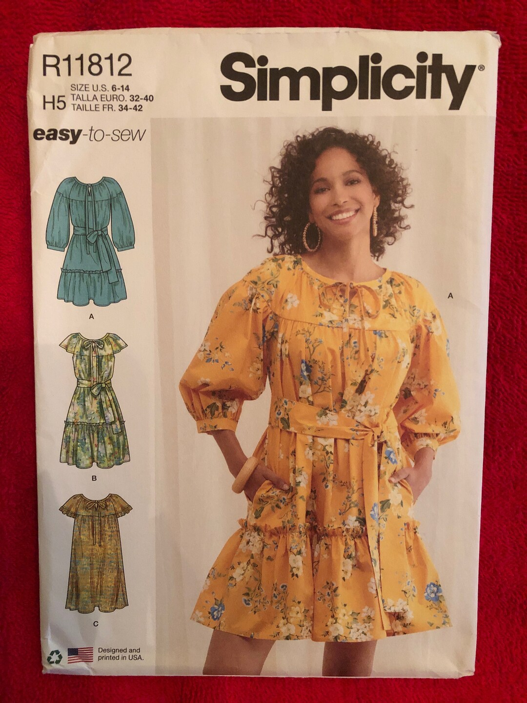 Uncut Factory Fold Sewing Pattern Simplicity R11812 Sizes 6 8 10 12 14 ...