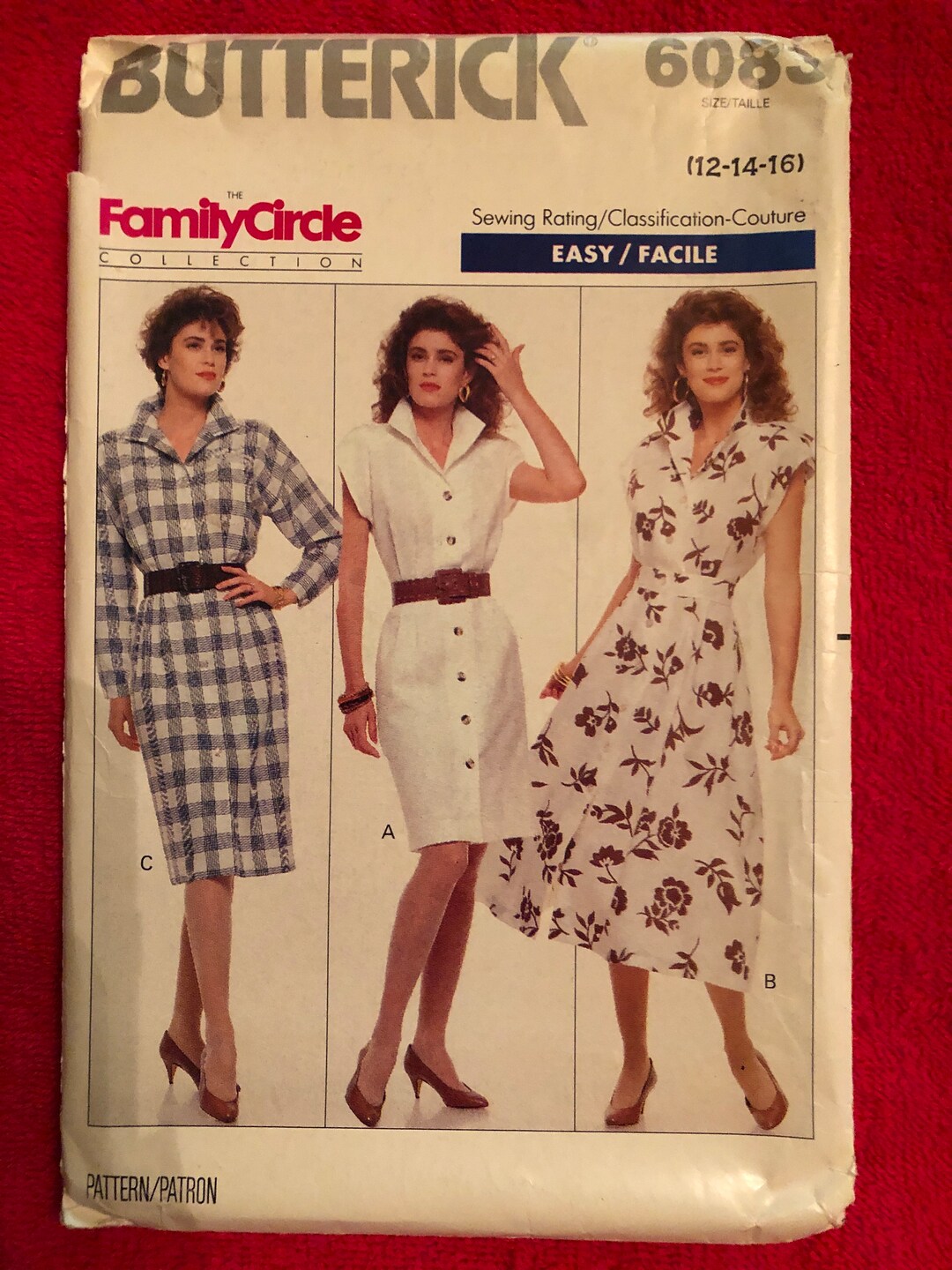 Uncut Factory Fold Sewing Pattern Butterick 6083 Family Circle ...