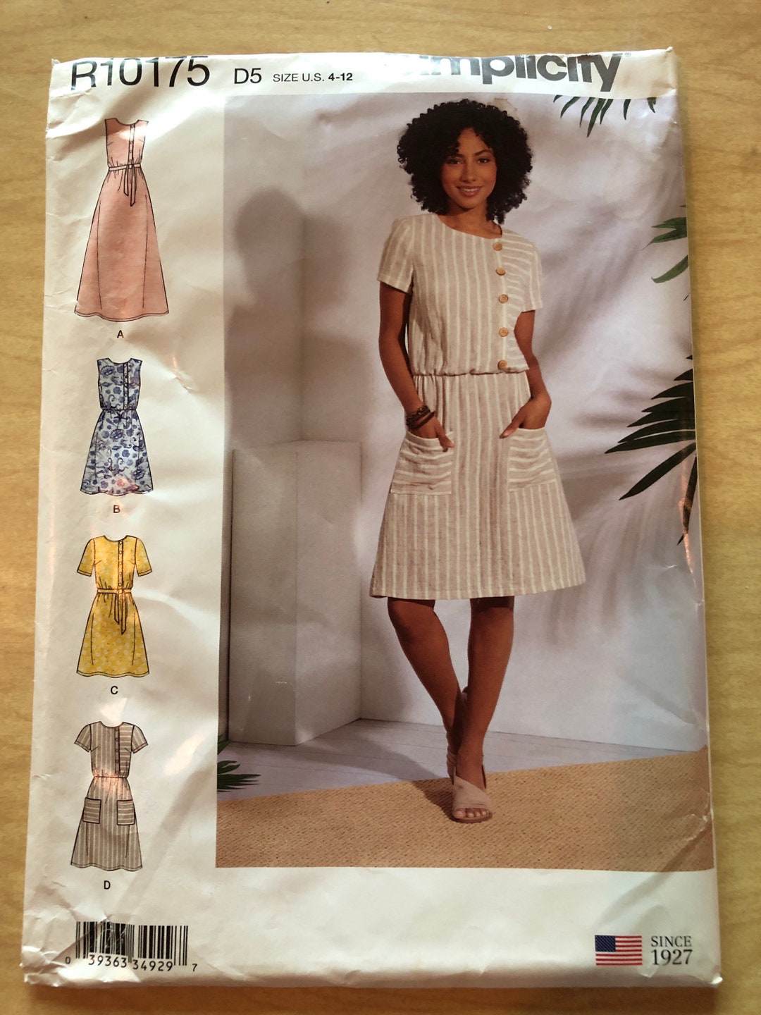 Uncut Factory Fold Sewing Pattern Simplicity R10175 Sizes 4 6 8 10 12 ...