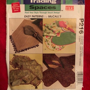 Uncut Factory Fold Sewing Pattern Trading Spaces P216 TLC Easy Patterns ...