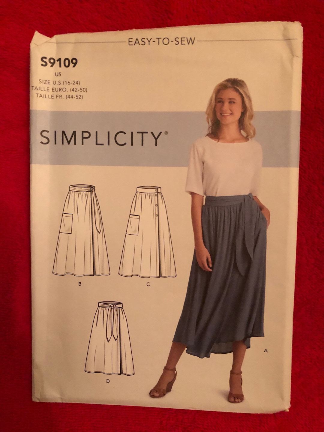 Uncut Factory Fold Sewing Pattern Simplicity S9109 Sizes 16 18 20 22 24 ...