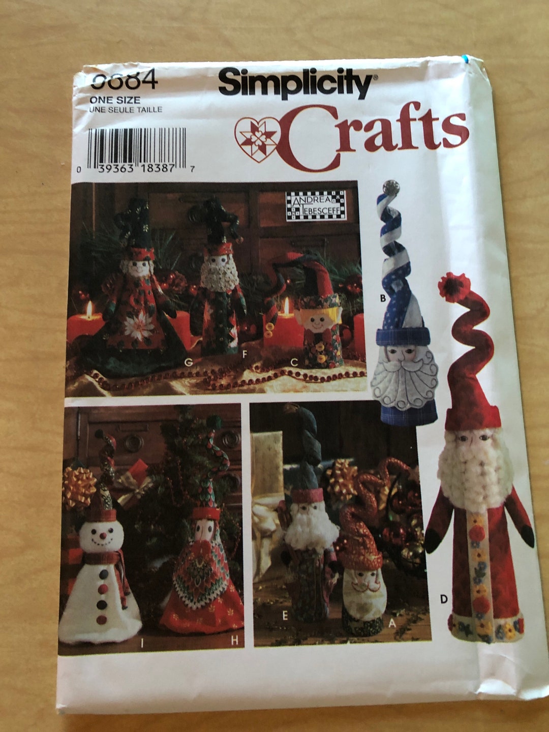 Uncut Factory Fold Sewing Pattern Simplicity 9884 One Size Simplicity ...