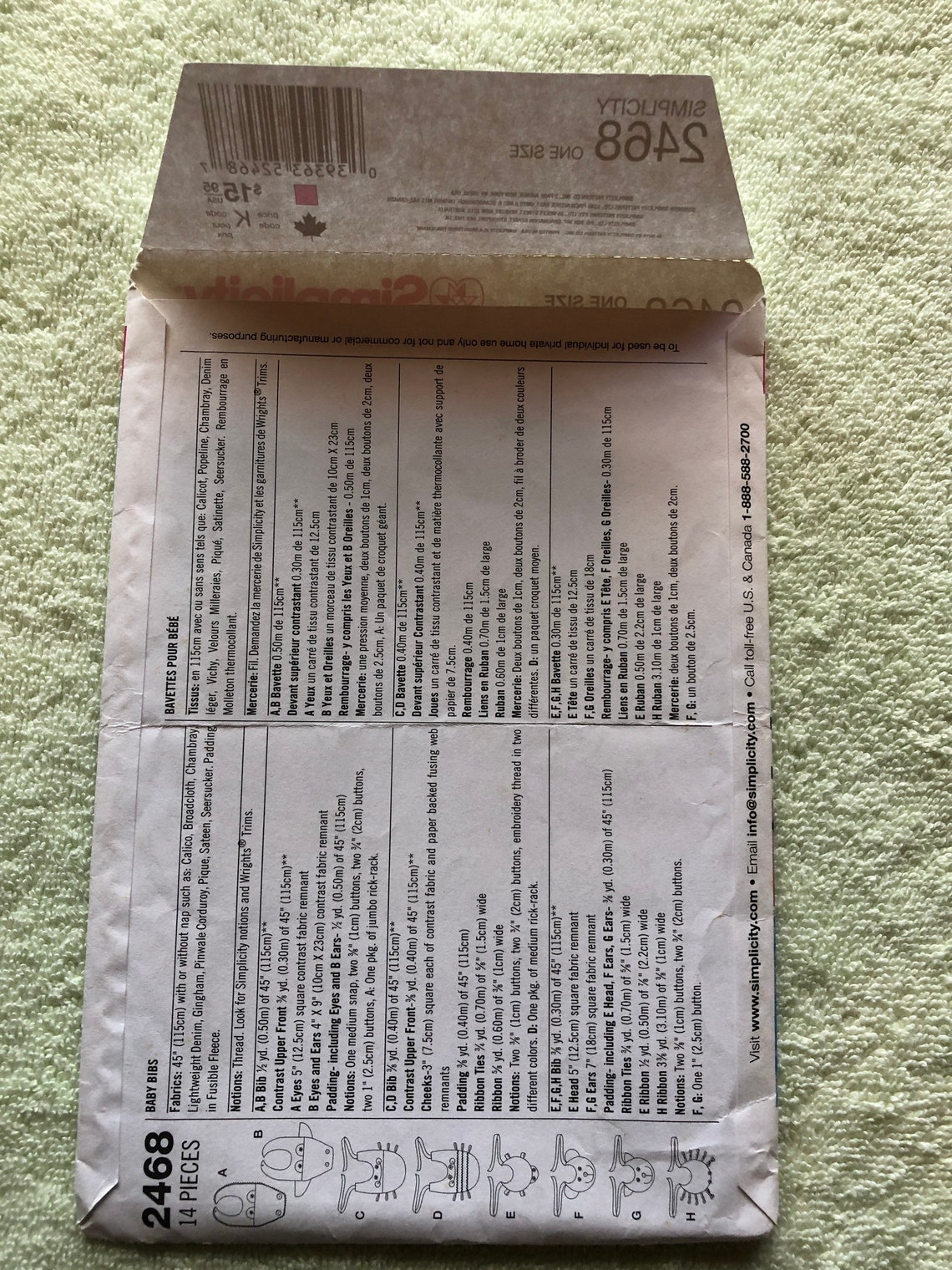 Uncut Factory Fold Sewing Pattern Simplicity 2468 Precious - Etsy