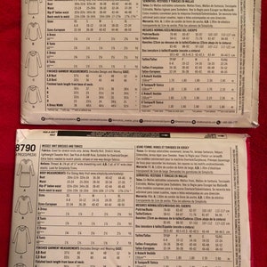 Uncut Factory Fold Sewing Pattern Simplicity 8790 Sizes XS S M L XL ...