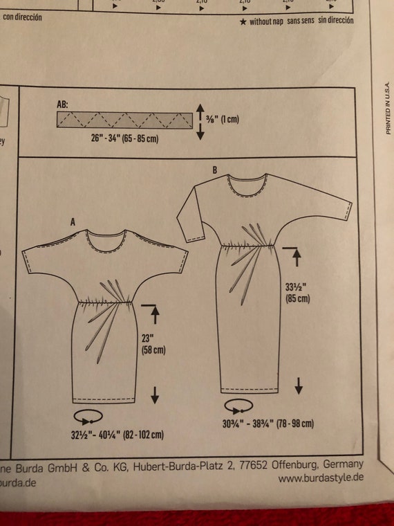 Kits & How To Sewing Sewing & Fiber 6919 Burda Style Knit Dress Pattern Size 8-18 etna.com.pe