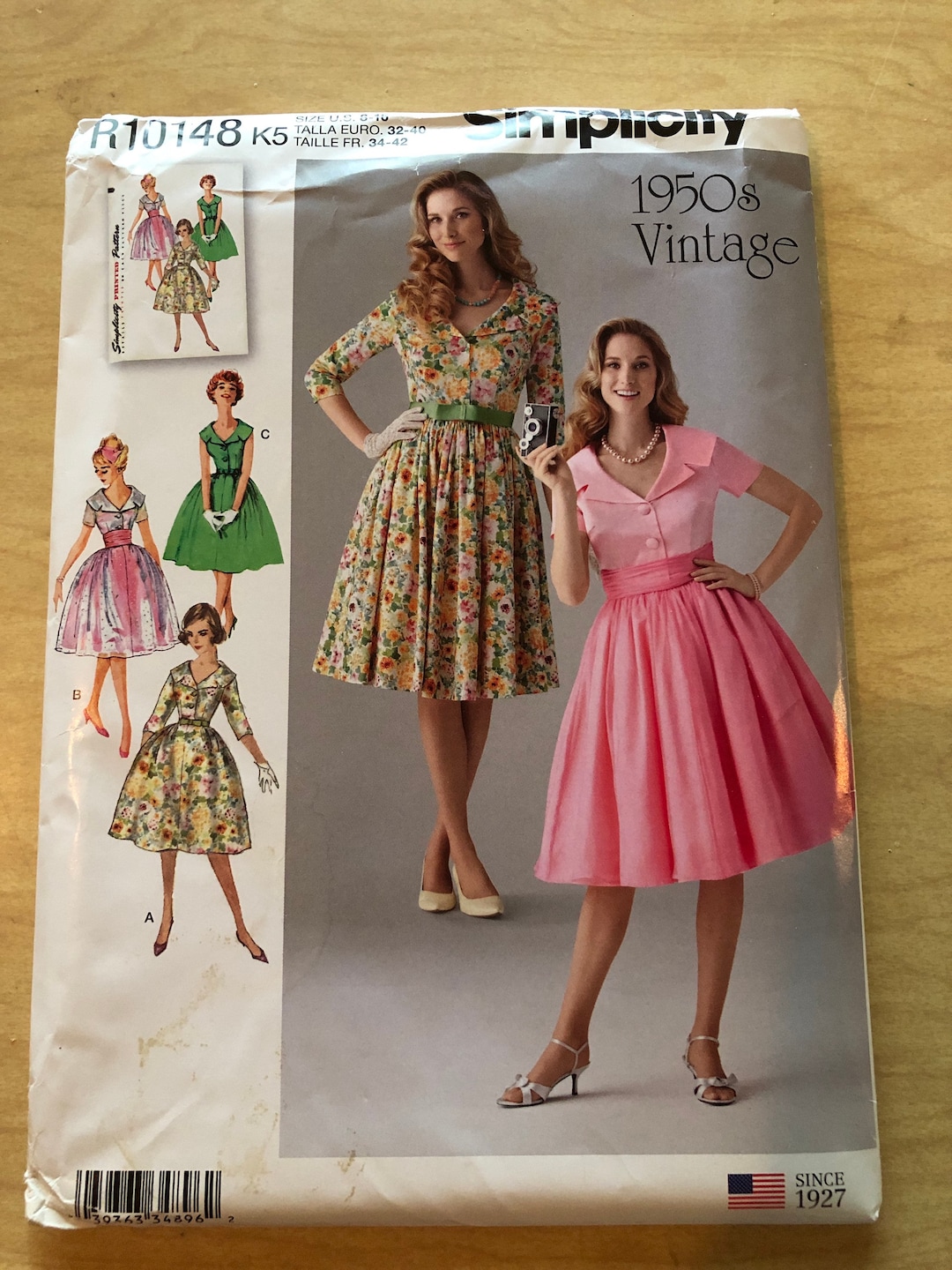 Uncut Factory Fold Sewing Pattern Simplicity R10148 Sizes 8 10 12 14 16 ...