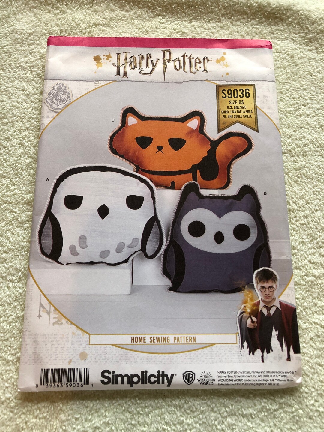 Uncut Factory Fold Sewing Pattern Simplicity S9036 WB Harry Potter ...