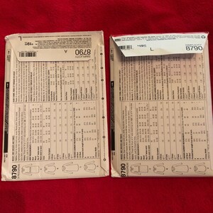 Uncut Factory Fold Sewing Pattern Simplicity 8790 Sizes XS S M L XL ...