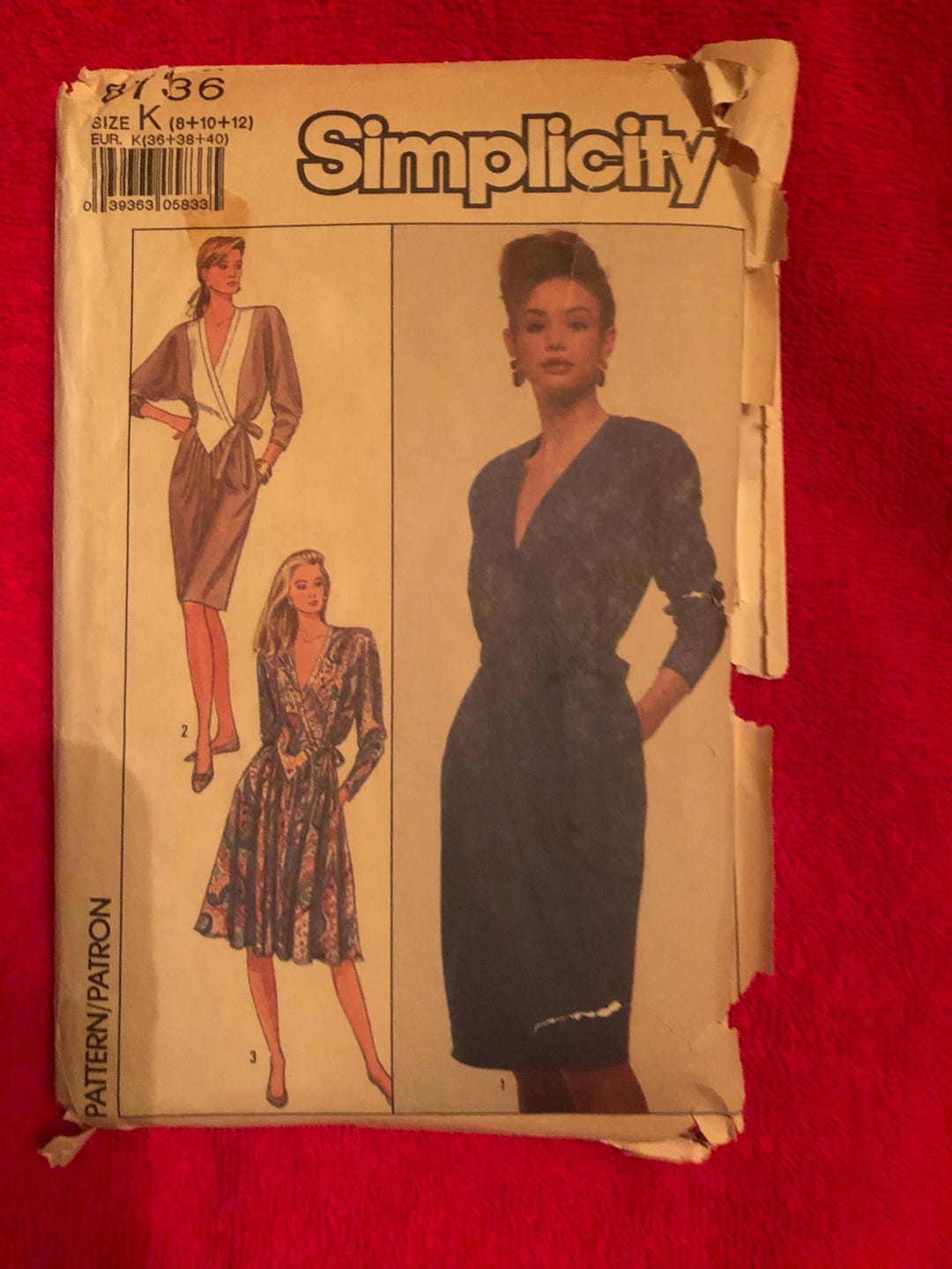 Uncut Factory Folded Sewing Pattern Simplicity 8736 Sizes 8 10 and 12 ...