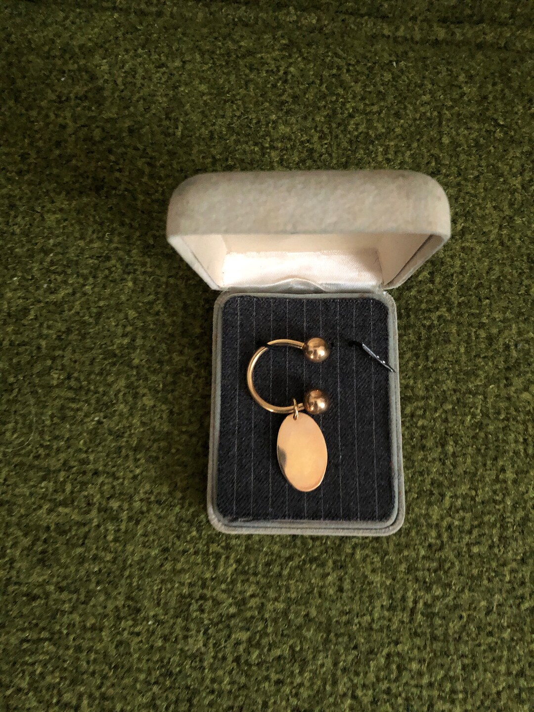 Vintage Colibri 18 Karat Electroplate Gold Key King With Oval Disc in ...