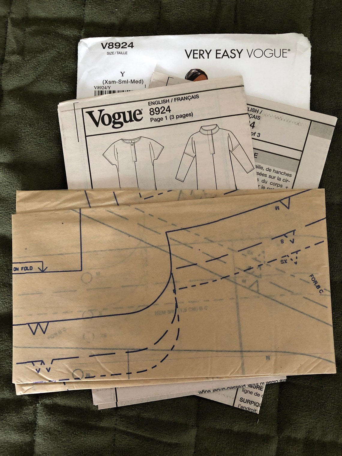 Uncut Factory Fold Very Easy Vogue Sewing Pattern V8924 Sizes | Etsy