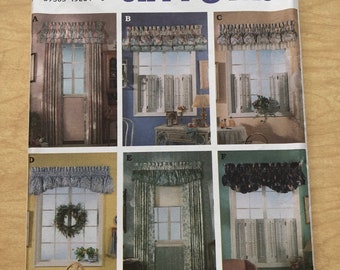 Uncut Simplicity Sewing Pattern 8963 Abbie's Jiffy 6 Pack Window Poufs ...