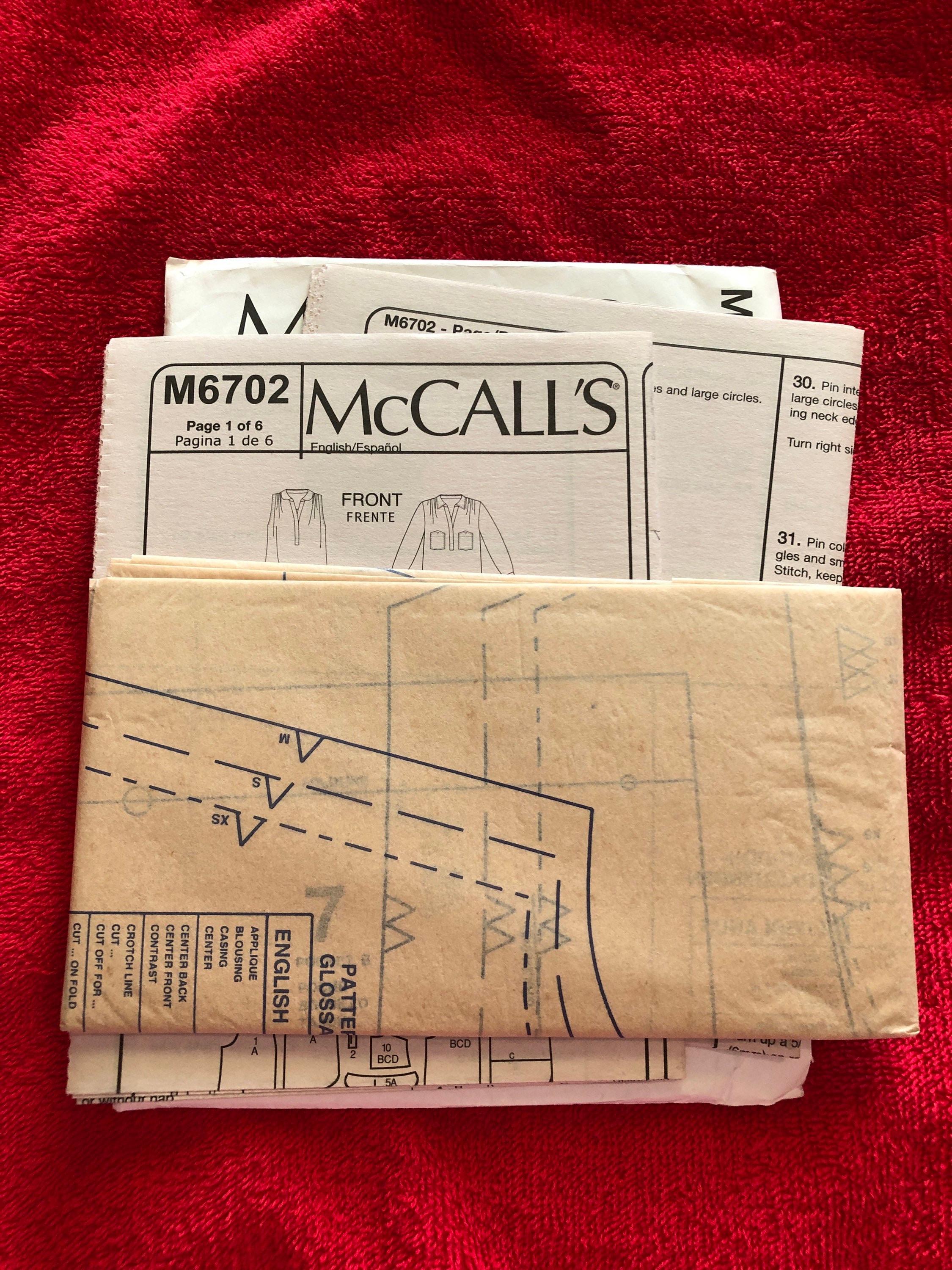 Uncut Factory Fold Sewing Pattern Mccall's M6702 Sizes XS | Etsy