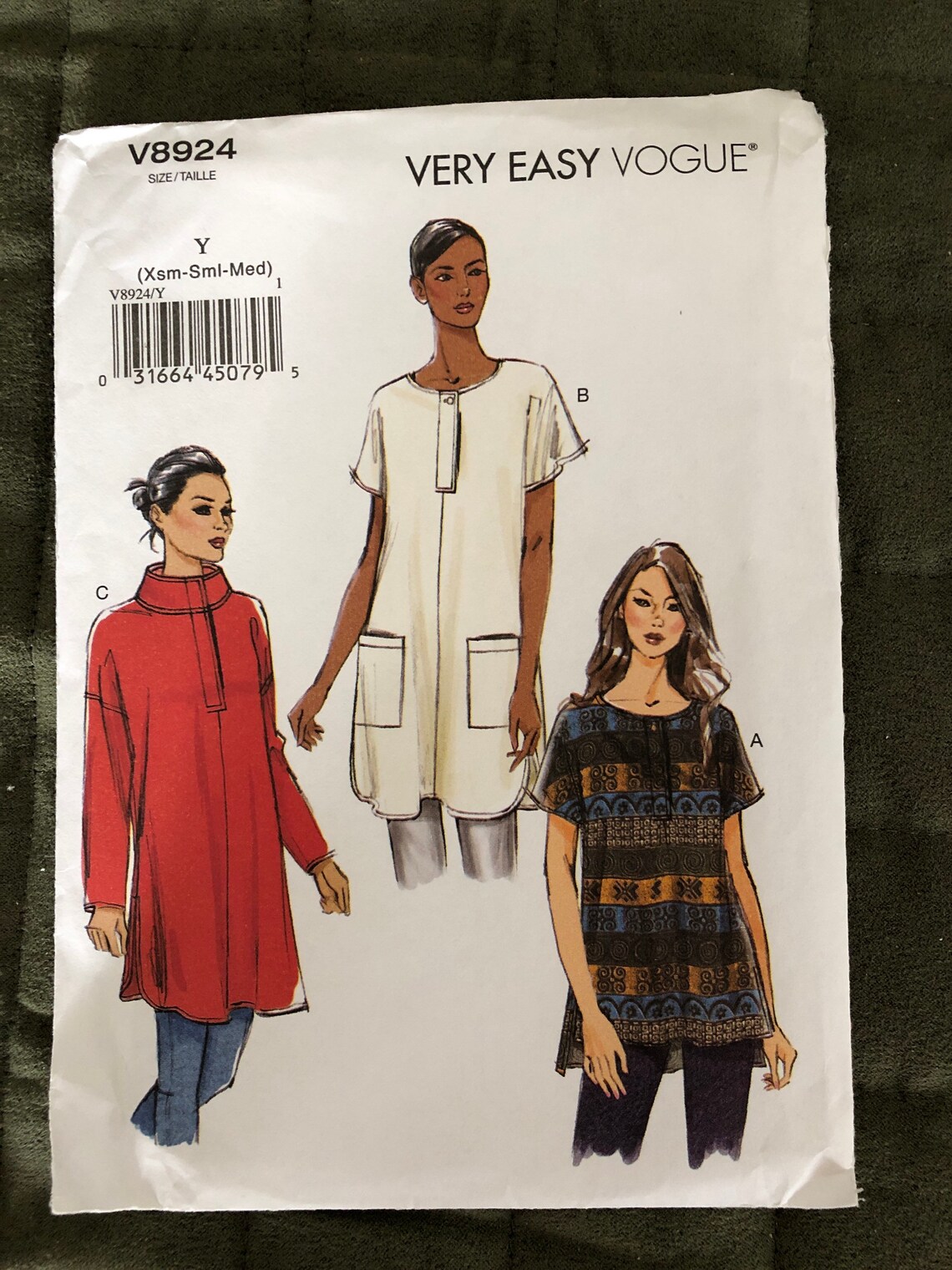Uncut Factory Fold Very Easy Vogue Sewing Pattern V8924 Sizes | Etsy