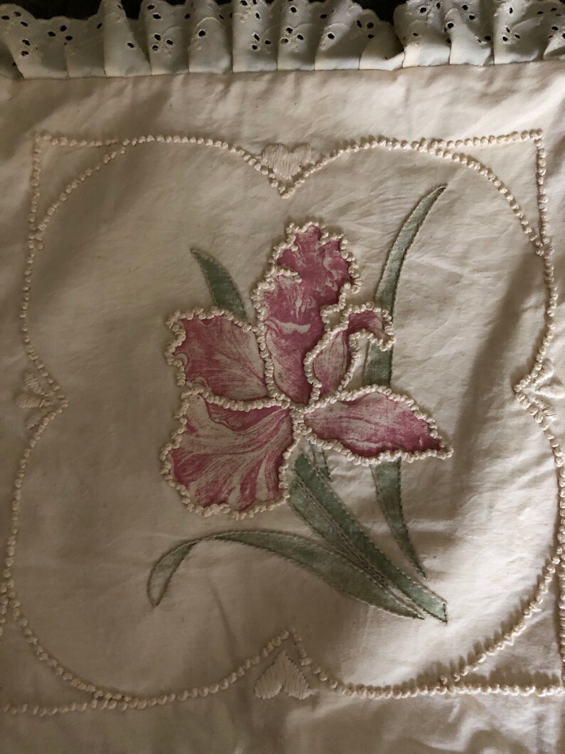 SALE Pair Set Two Hand Made Candlewick Pillow Covers With - Etsy