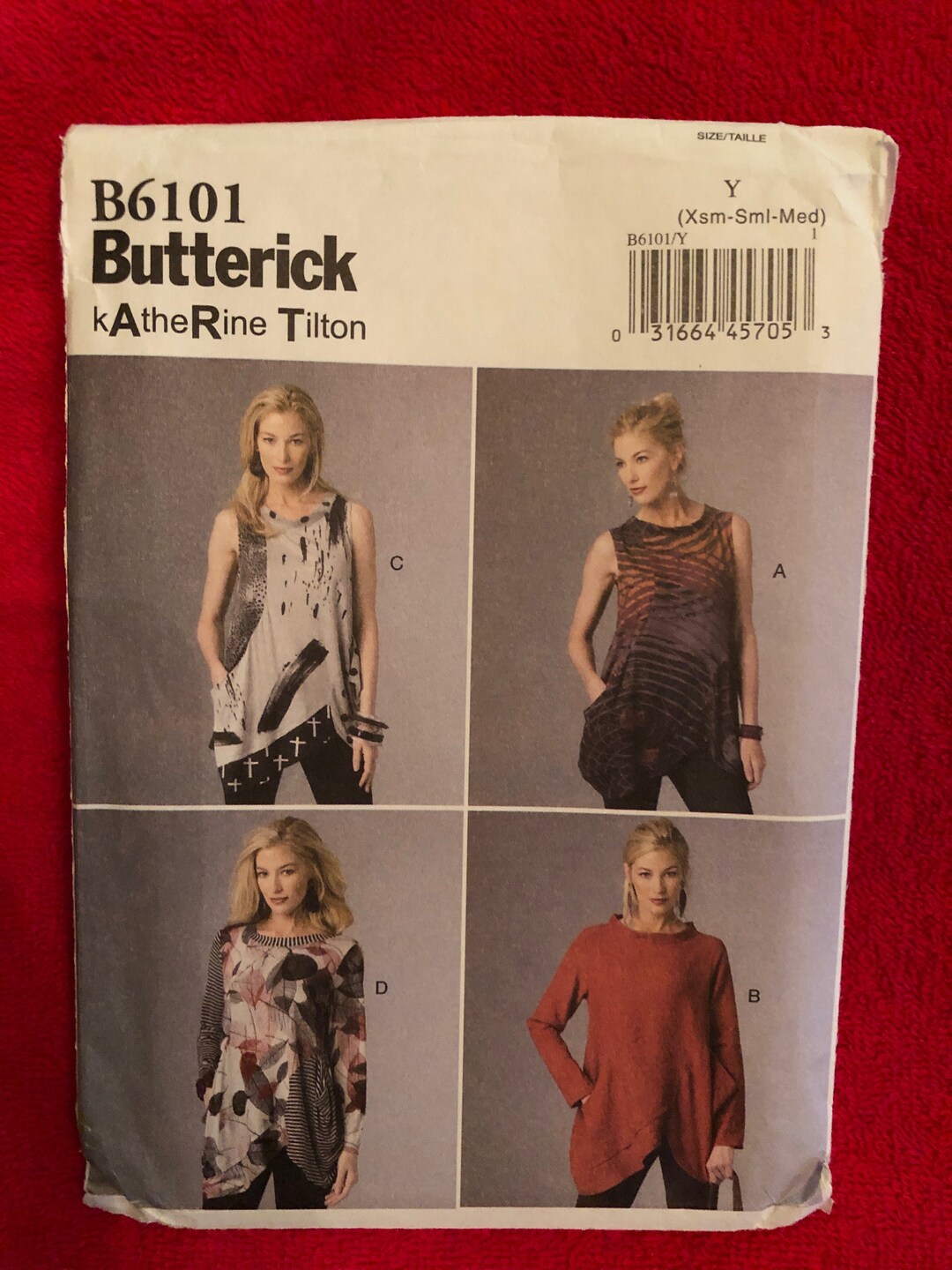 Uncut Factory Fold Sewing Pattern Butterick B6101 Katherine Tilton ...