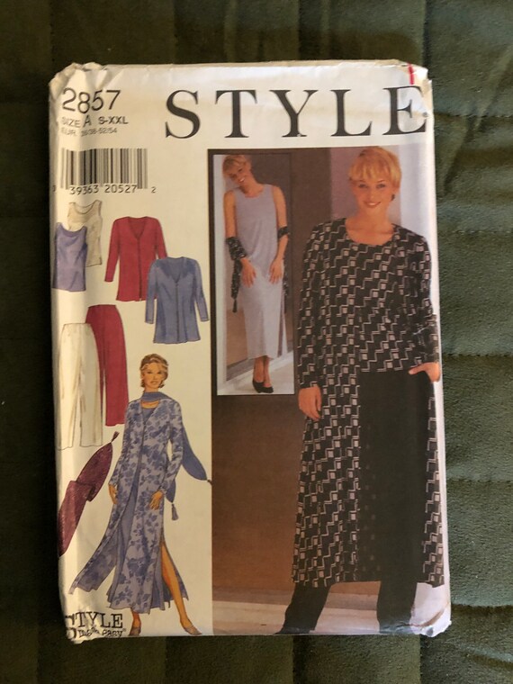 Uncut Factory Fold Style Sewing Pattern 2857 Sizes 10 12 14 16 - Etsy