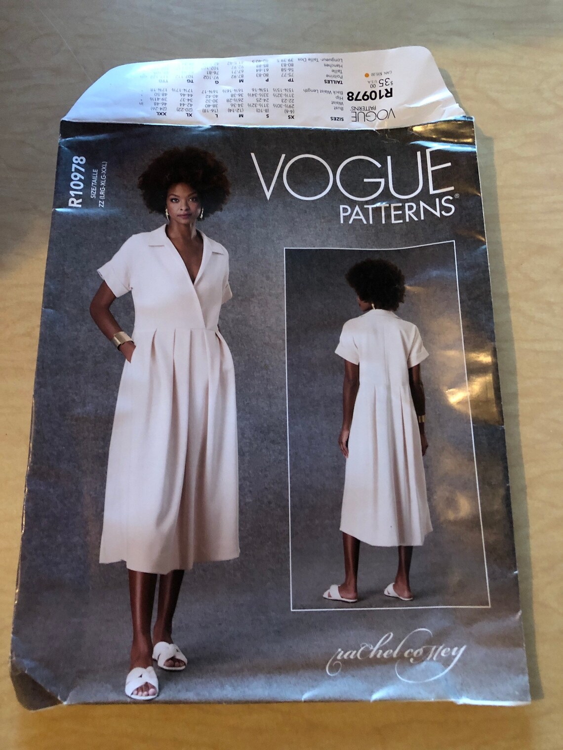 Uncut Factory Fold Sewing Pattern Vogue R10978 Sizes Large | Etsy