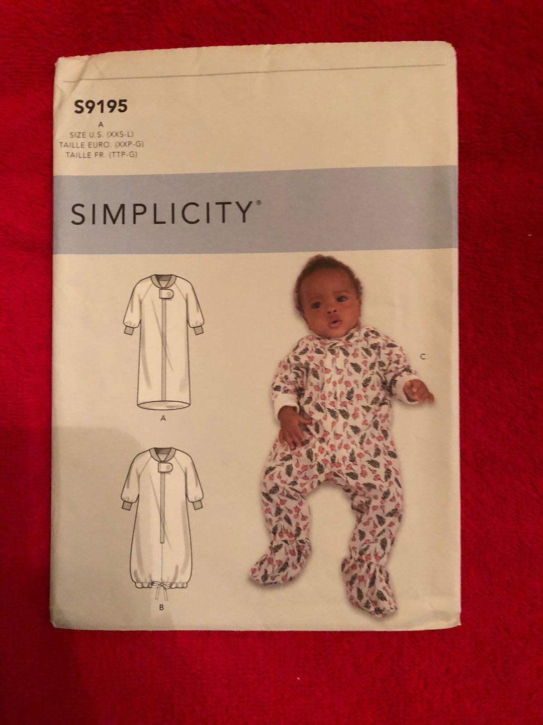 Uncut Factory Fold Sewing Pattern Simplicity S9195 Sizes XXS to L ...