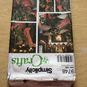 Uncut Factory Fold Sewing Pattern Simplicity 9748 Crafts Donna Lang ...