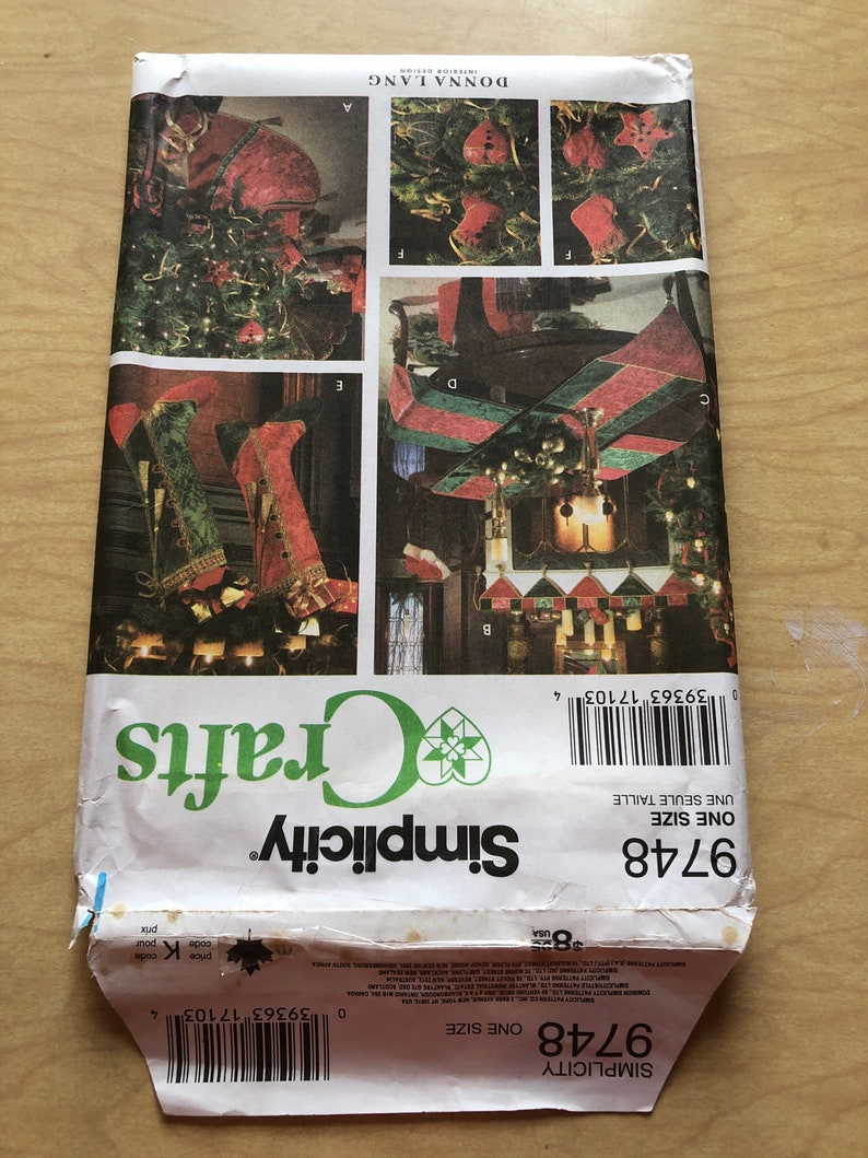 Uncut Factory Fold Sewing Pattern Simplicity 9748 Crafts Donna - Etsy