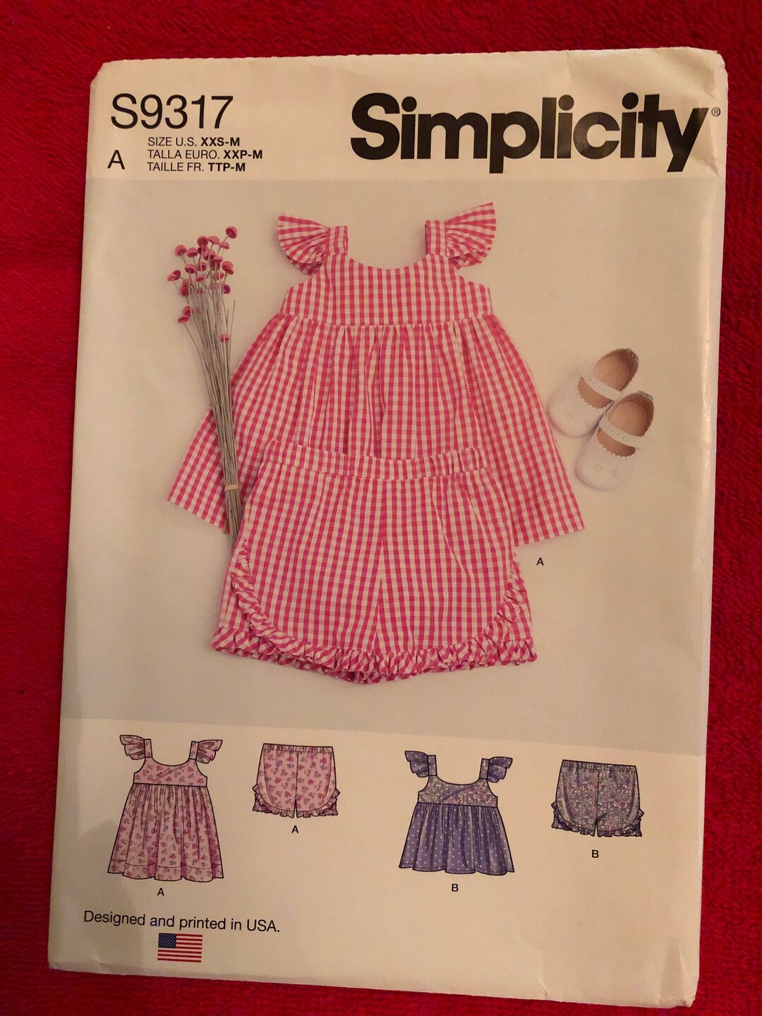 Uncut Factory Fold Sewing Pattern Simplicity S9317 Size XXS XS S M ...